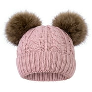 Kids Knit Boys Fleece Hat Toddler Beanie Winter Hat Snow Cap, Grey ...