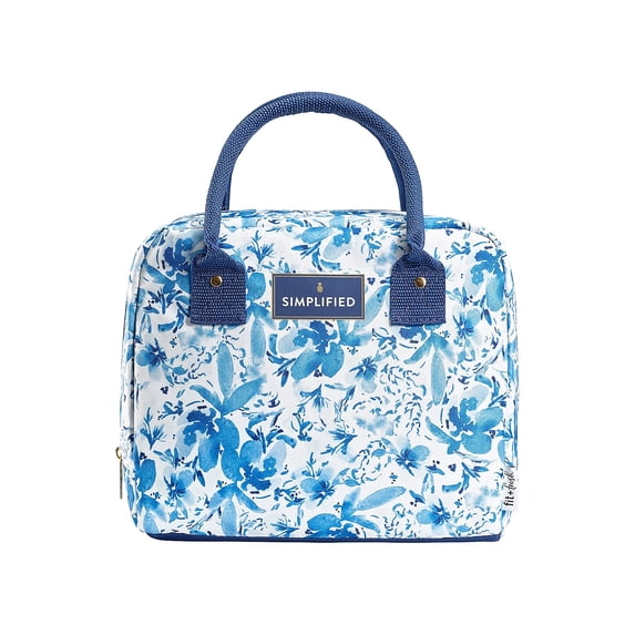 Simplified By Fit & Fresh Insulated Lunch Tote - Blue - Walmart.com