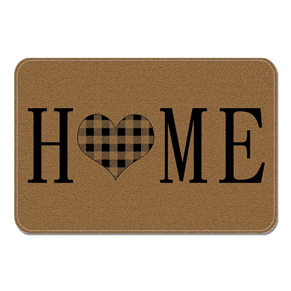 Simplified English Letter Printed Carpet Floor Mat For Entrance Living ...