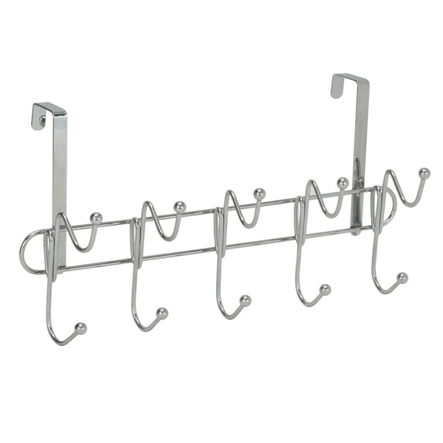 Simplify 10 Hook over-the-door Closet Organizer, Chrome - Walmart.com