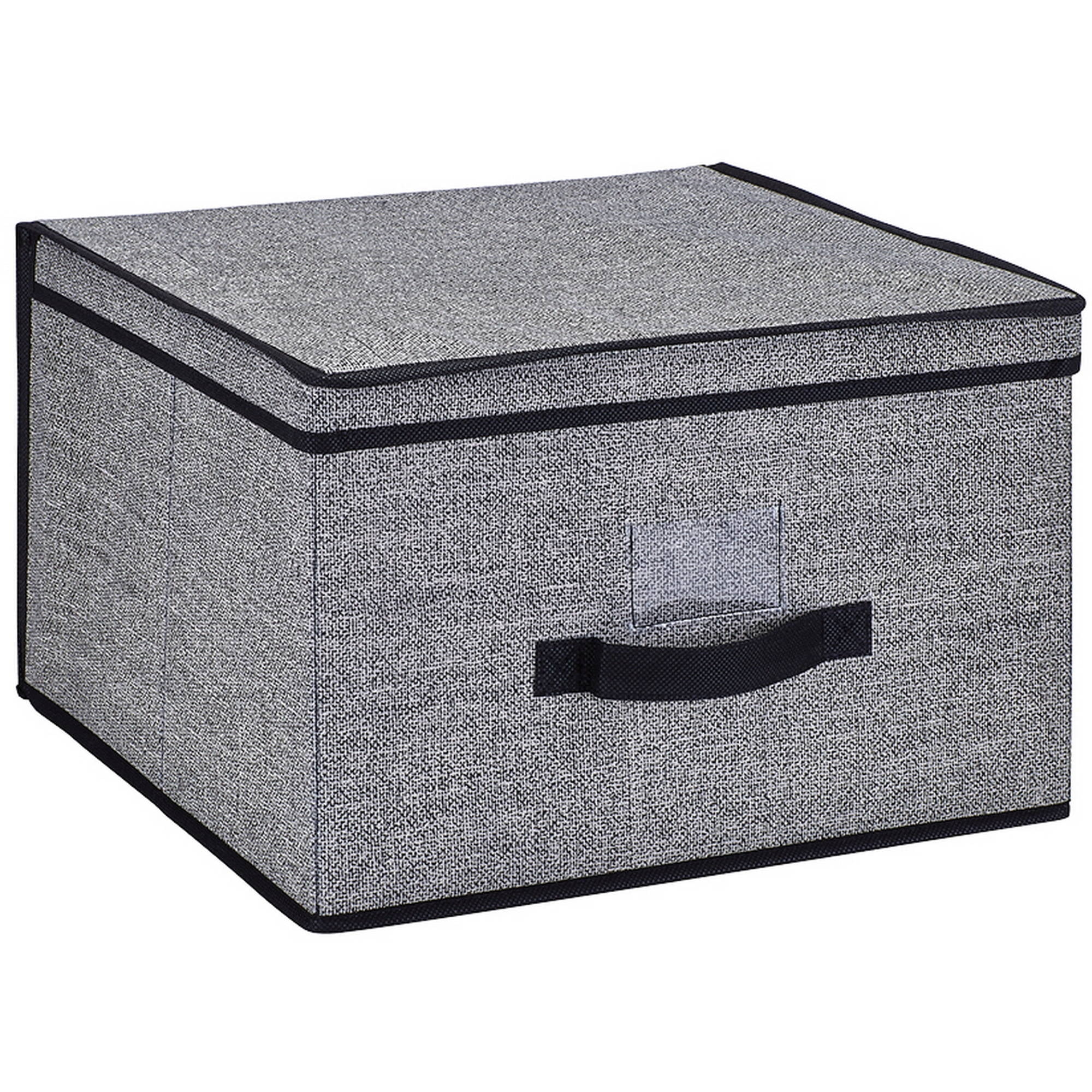 Simplify 11.22 Gallon Jumbo Fabric Storage Boxes, Black - Walmart.com