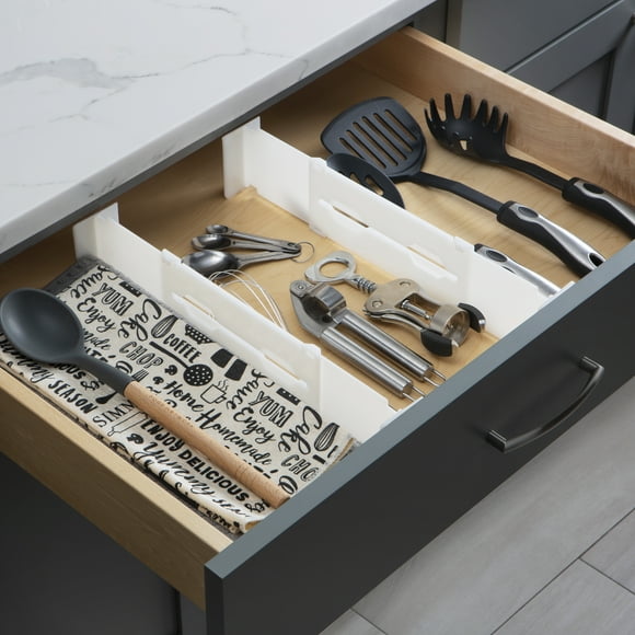 Drawer Organizers Drawer & Cabinet Organizers in Kitchen Storage ...