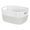 "Simplify Resin Wicker Storage Basket, 10""x8""x4"", Durable ...