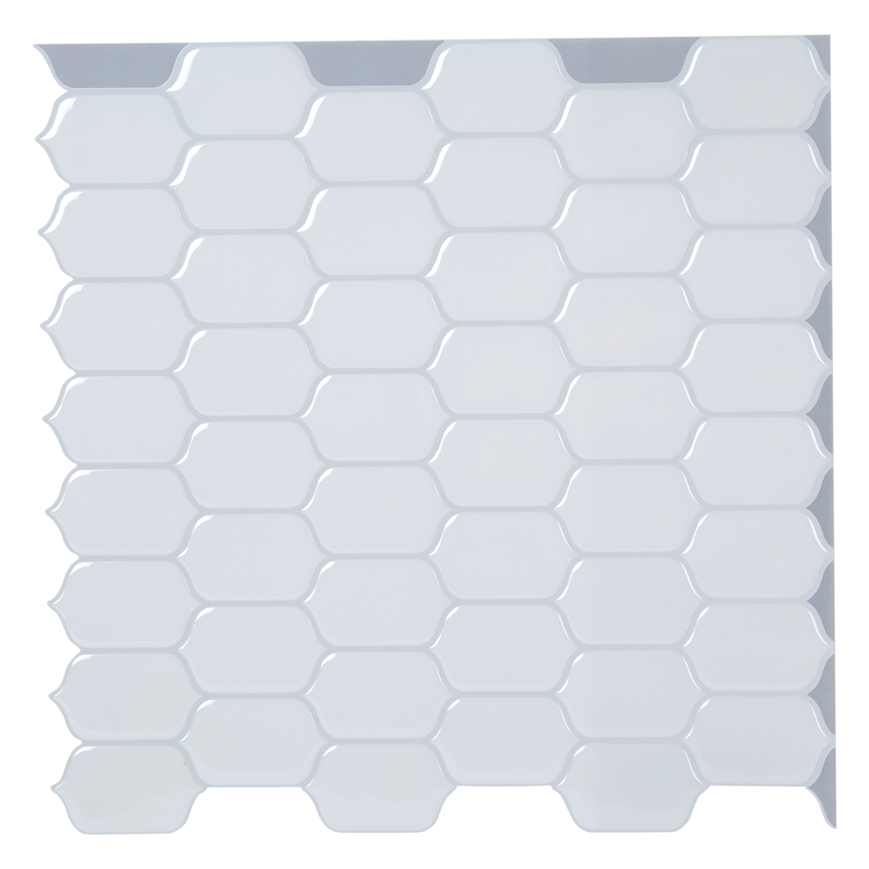 Simplify 4 Pack Oval Tear Peel And Stick Wall Tile -White- 10.2X10.2 ...