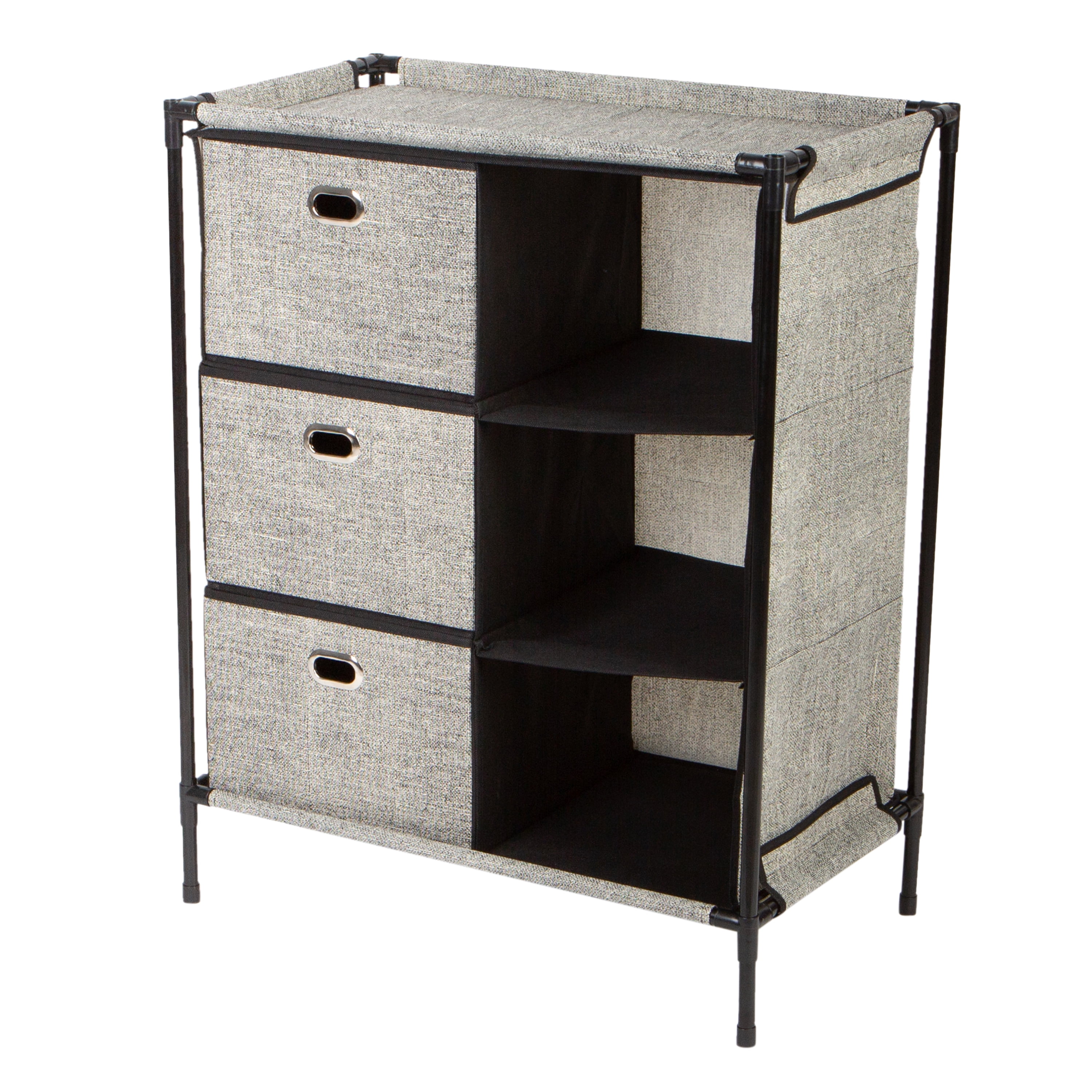 Simplify 6 Grid Non-woven Storage Organizer in Black - Walmart.com