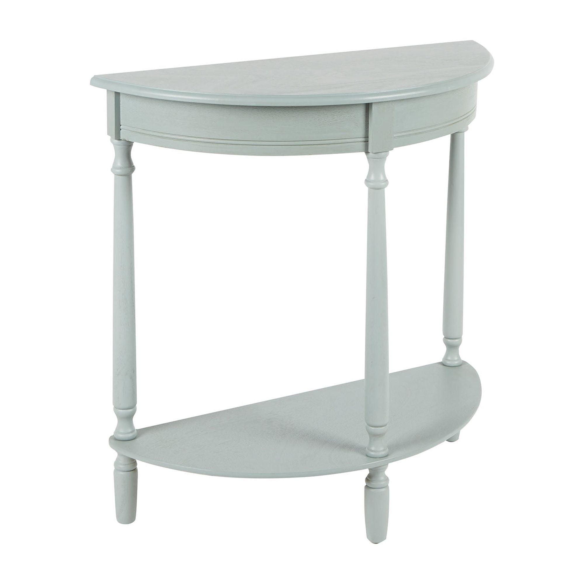Simplify Half Round Wood Accent Table, Antique Iced Blue - Walmart.com