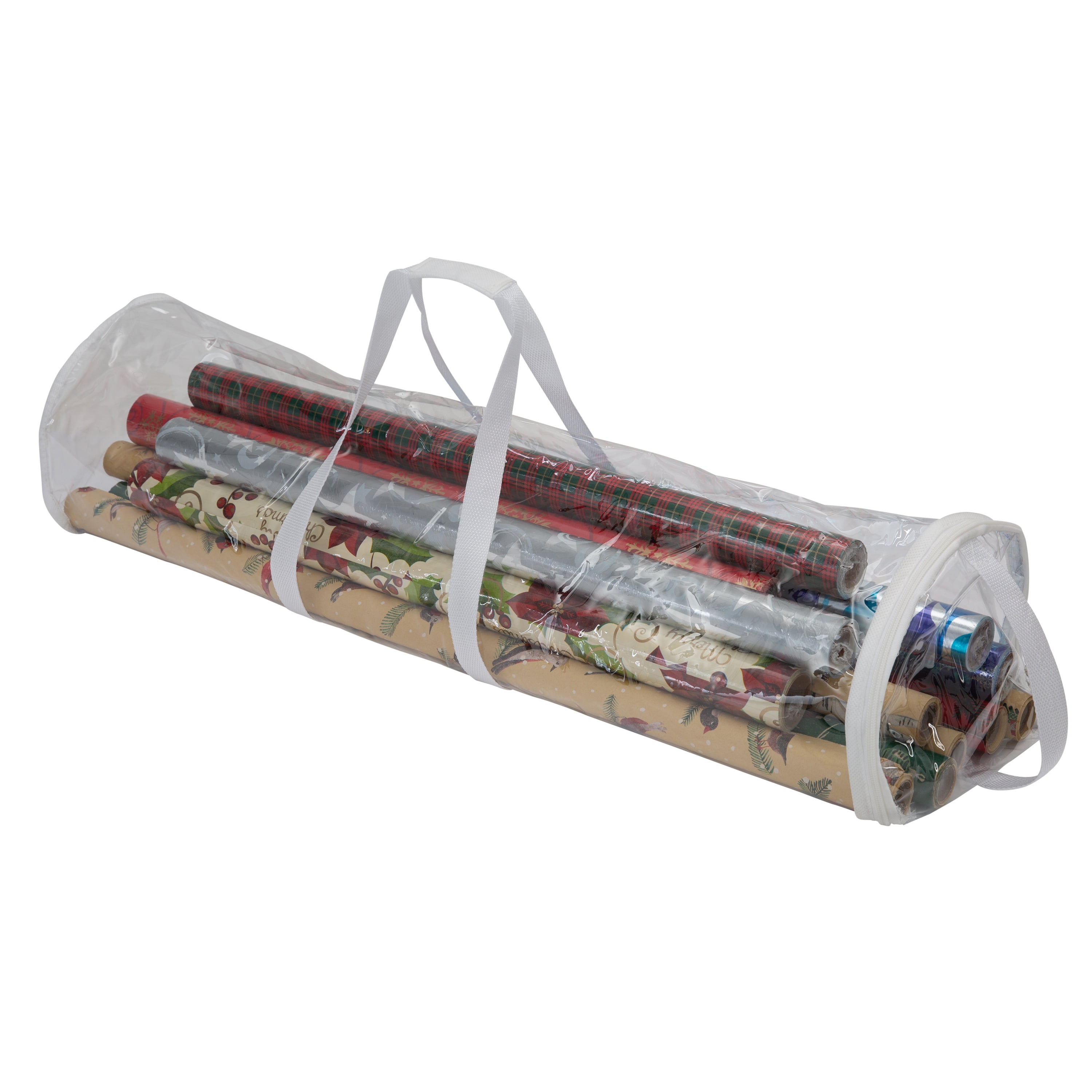 Simplify Holiday Gift Wrap Storage Bag Holds 30" Long Wrapping Paper ...