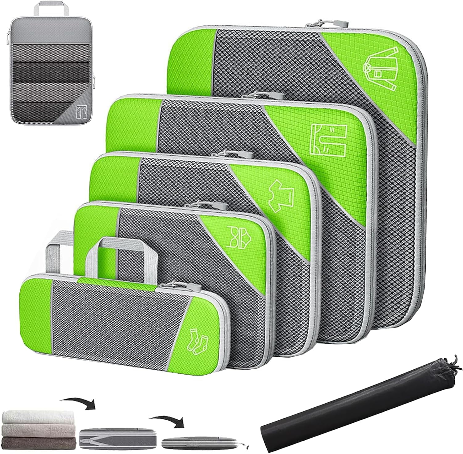 Simplify Living Compression Packing Cubes for Travel, Simplify Living ...