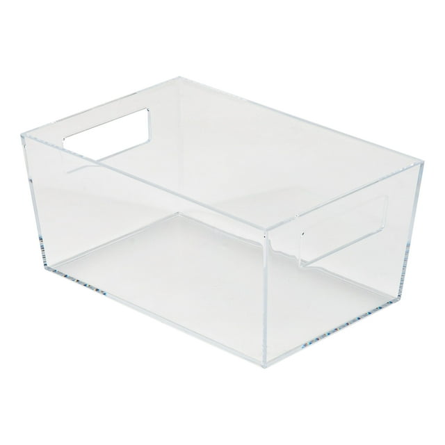 Simplify Small Plastic Storage Bin in Clear - Walmart.com