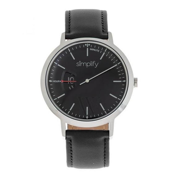 Simplify The 6500 Leather-Band Watch - Walmart.com
