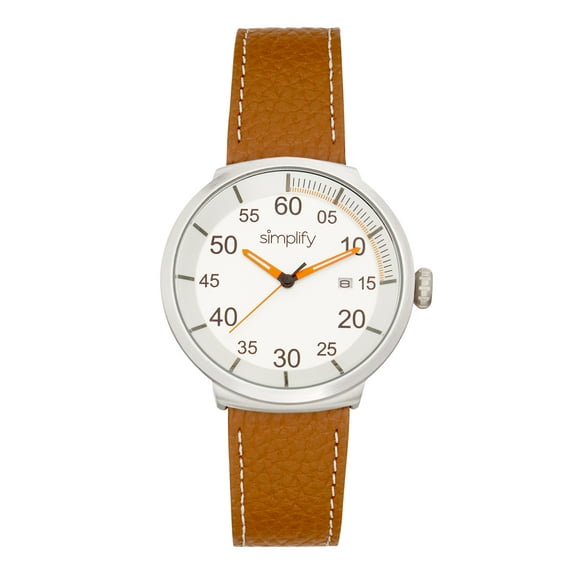 Simplify The 6500 Leather-Band Watch - Walmart.com