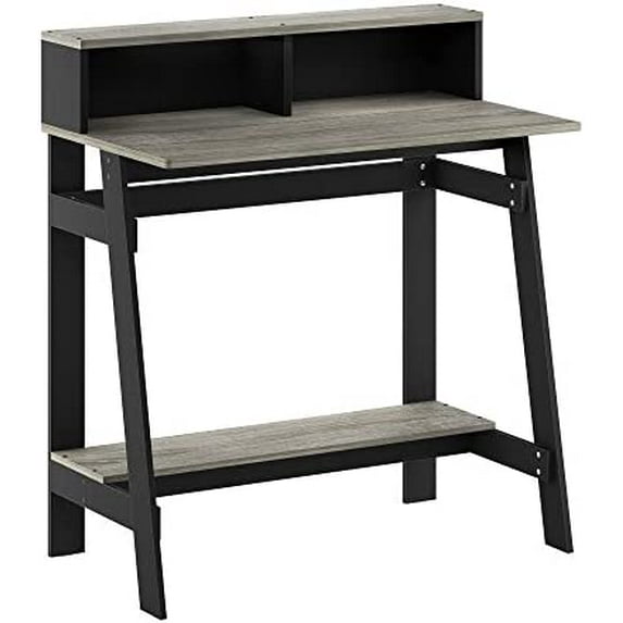 Simplistic A Frame Computer Desk, Black/French Oak Grey - Walmart.com