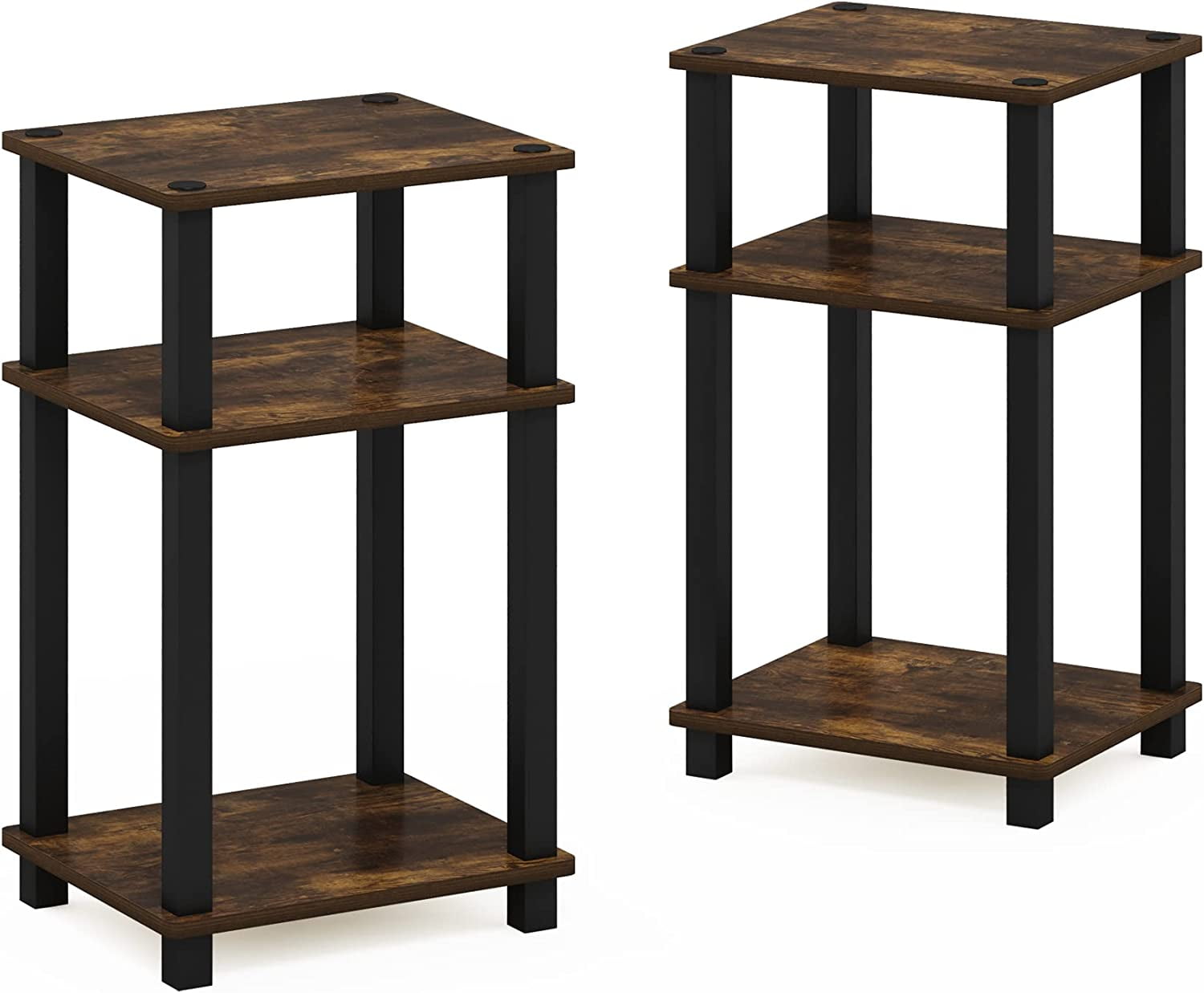 Simplistic End Side Night Stand/Bedside Table with Plastic Tubes, 1 ...