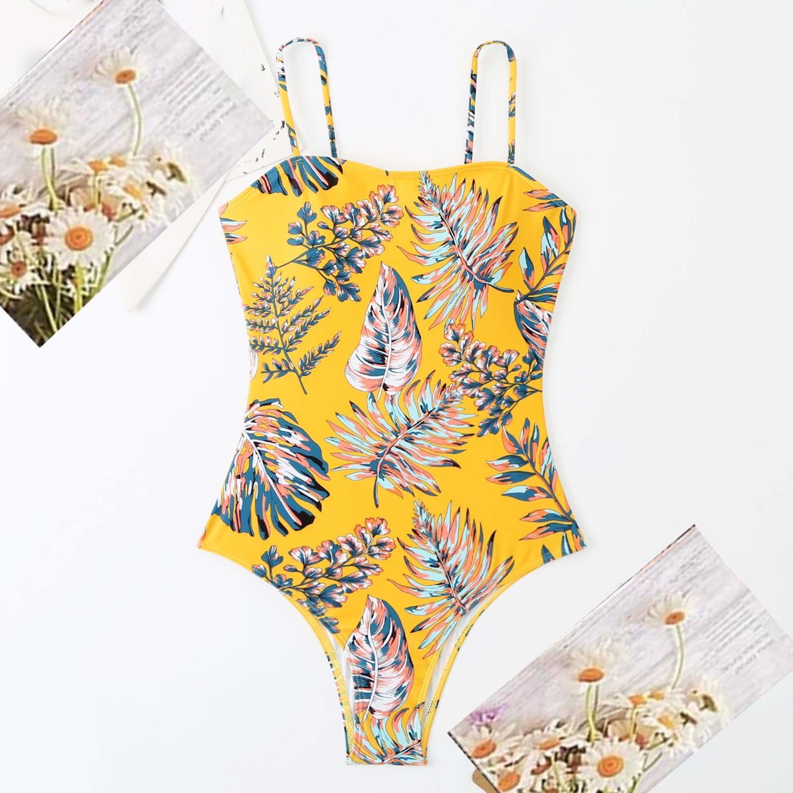 Simplmasygenix Clearance Womens One Piece Swimsuits High Waisted