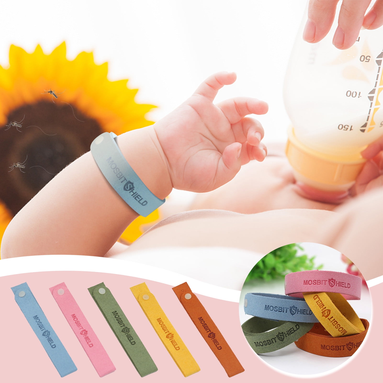 Simplmasygenix Mosquito Repellent Bracelet DEET-Free Insect Repellent ...