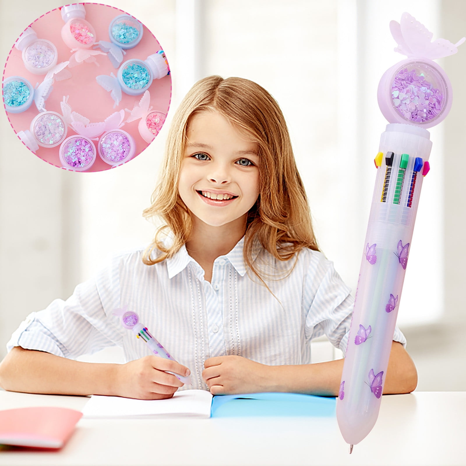 Simplmasygenix Multicolor Pens 10 Colors Retractable Ballpoint Pen 0 ...