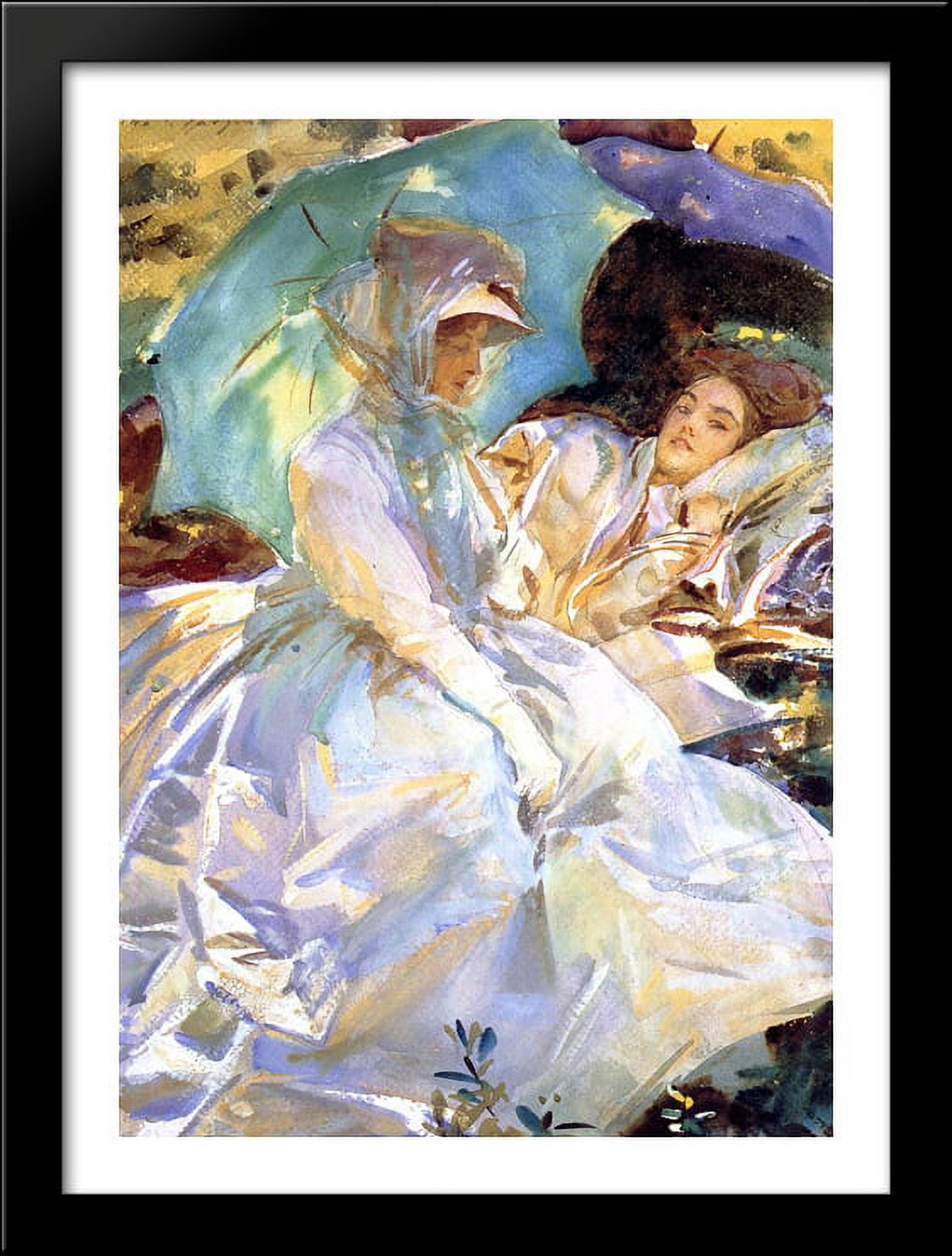 Simplon Pass: Reading 28x38 Large Black Wood Framed Print Art by John ...