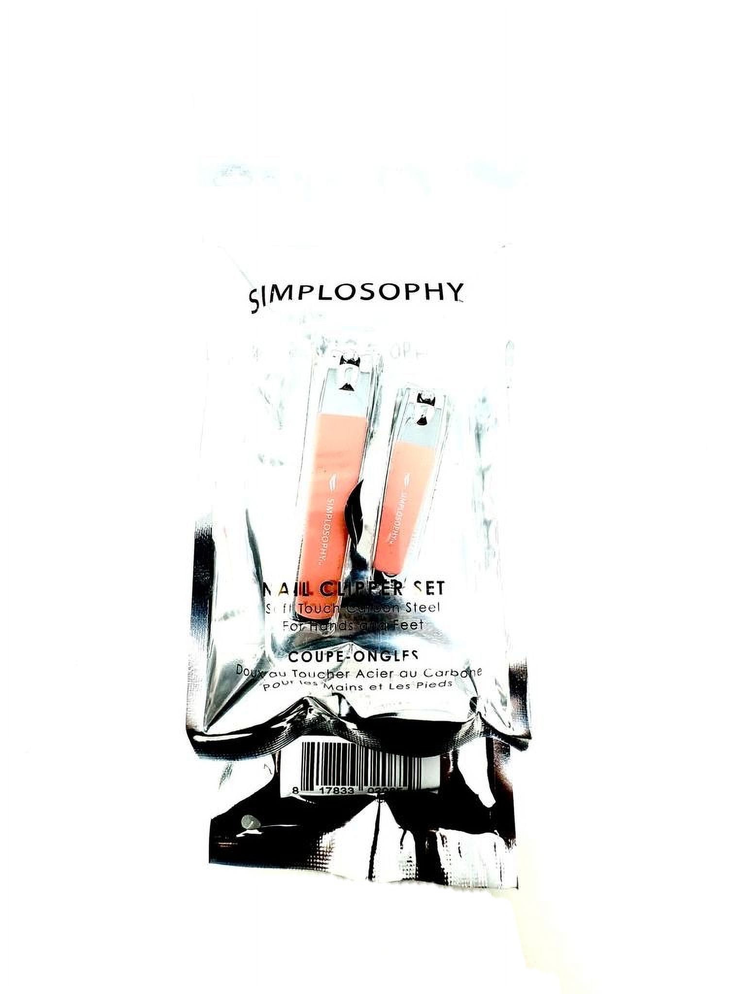 Simplosophy Set Of 2 Soft Touch Nail Clippers With Rubber Finish ...