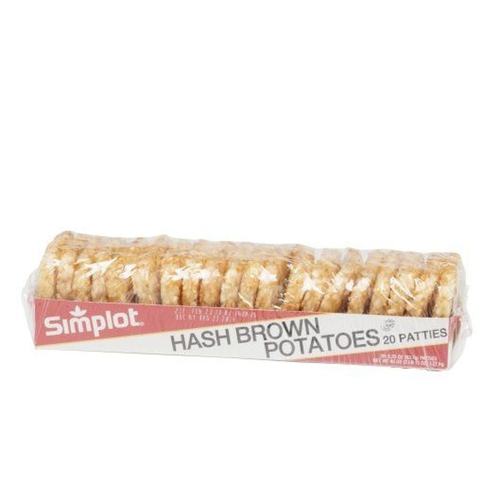 Simplot 101 Traditional Frozen Hash Brown Potato Patty, 12/20ct, 2.25 ...