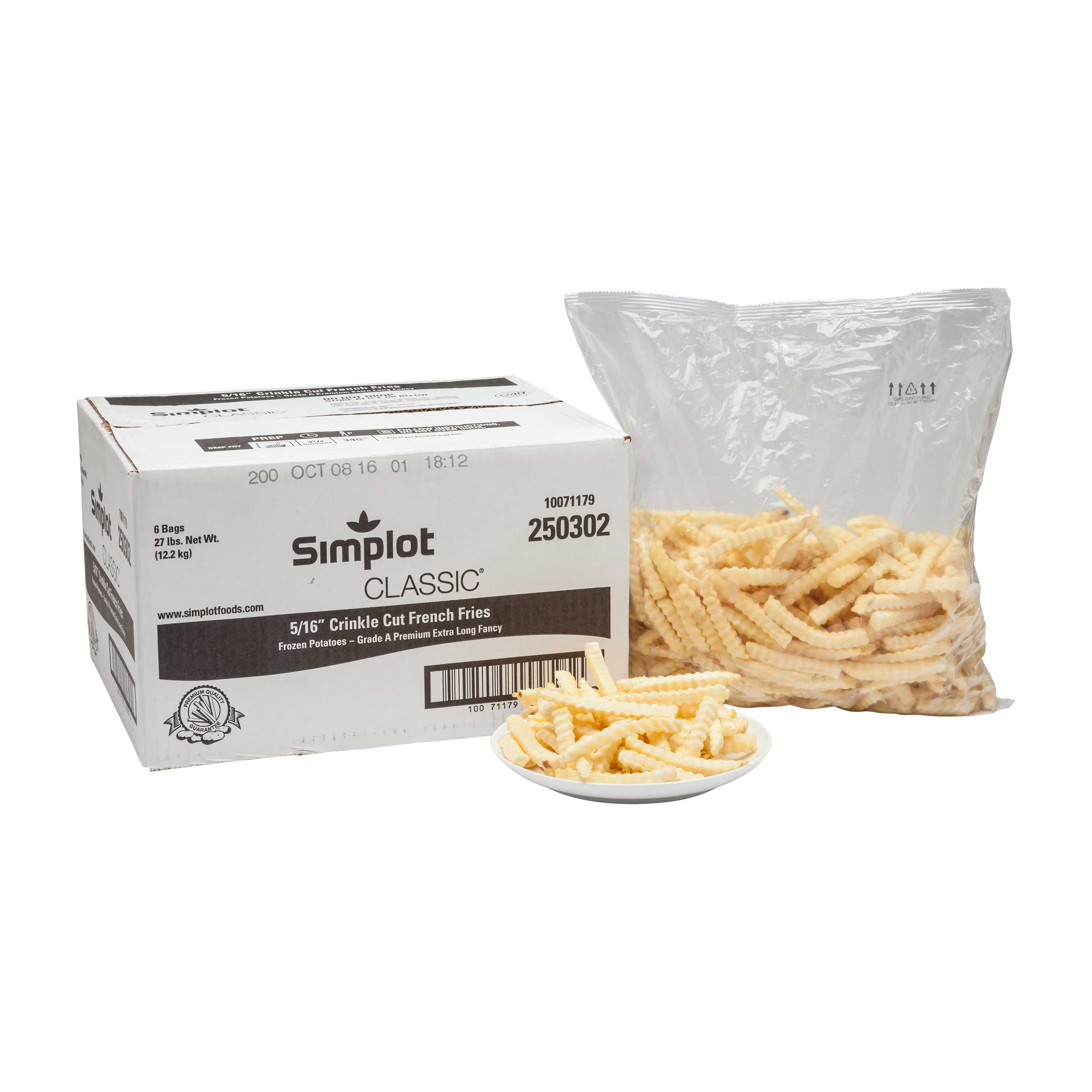 Simplot Classic Slimline Crinkle Cut French Fry, 4.5 Pound - 6 per case ...