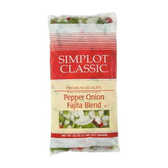 Simplot Pepper Onion Fajita Blend - 32 oz. package, 12 packages per ...