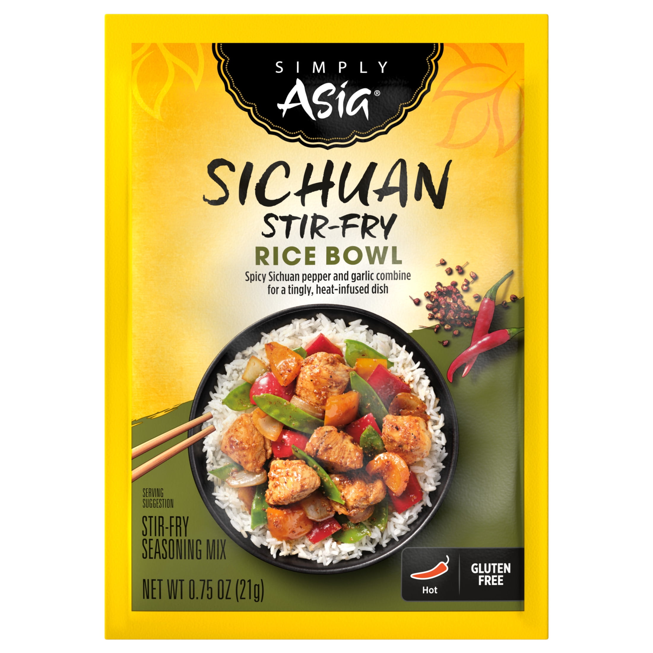 Simply Asia Sichuan Stir-Fry Seasoning Mix, 0.75 oz Pouch - Walmart.com
