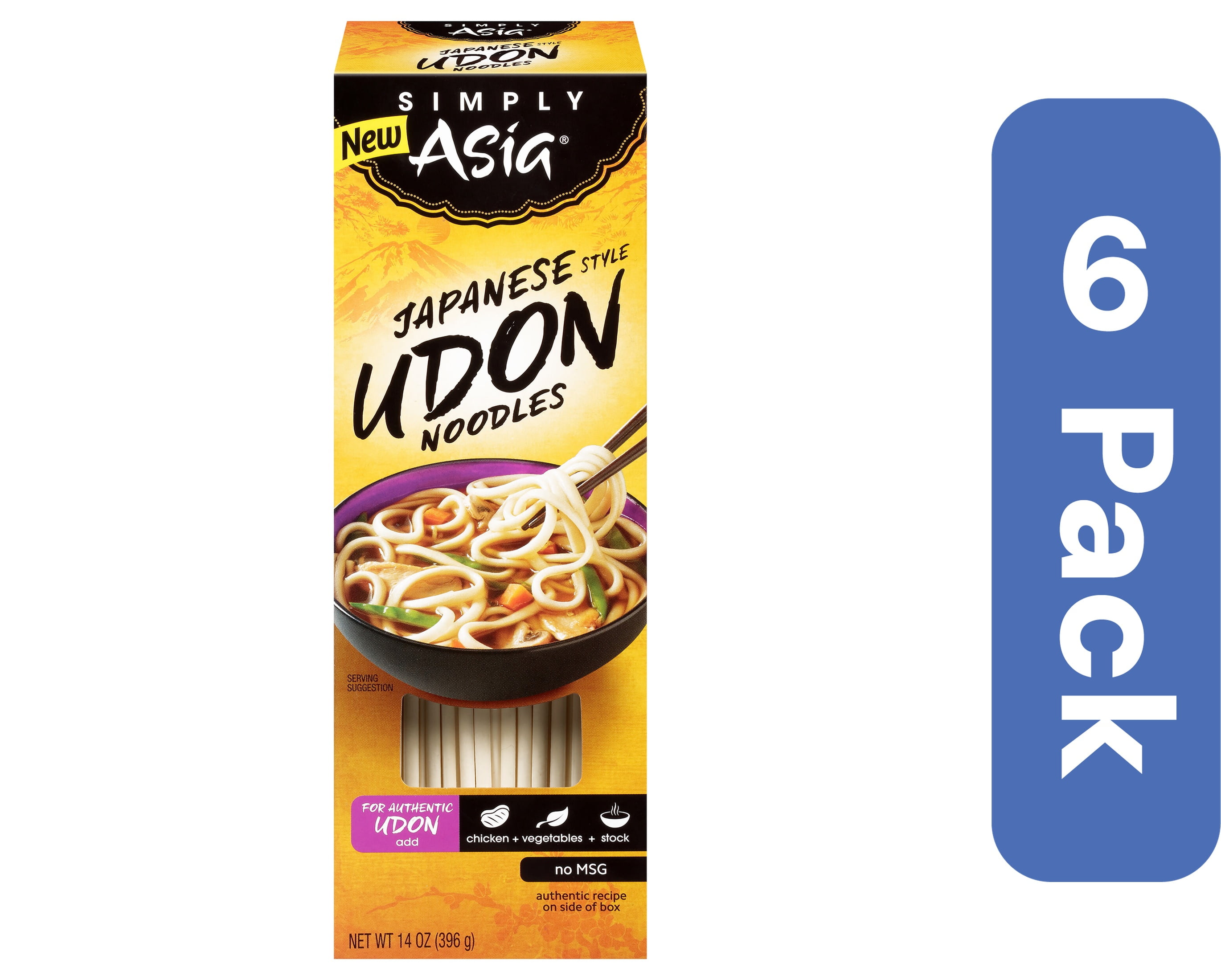 Simply Asia Udon Dry Noodles 14 oz (Pack Of 6) - Walmart.com