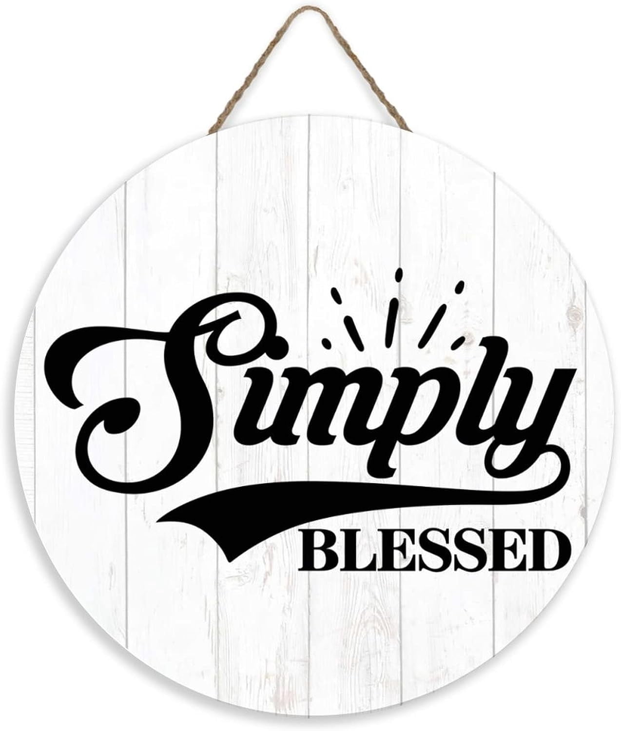 Simply Blessed Wooden Door Sign Home Decor Rustic Wood Signs ...