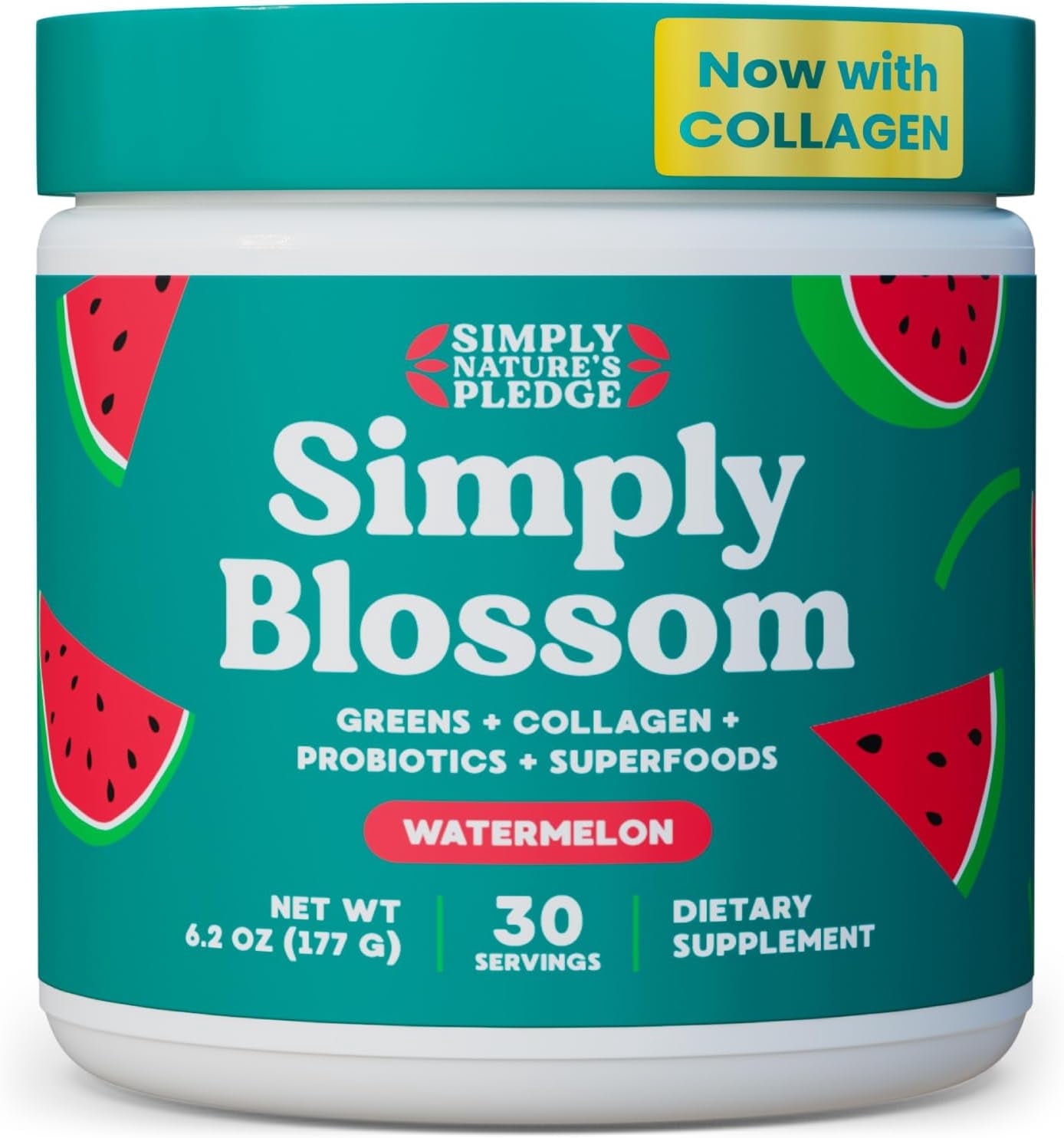 Simply Nature's Pledge Daily Greens Powder, Superfoods, Collagen ...