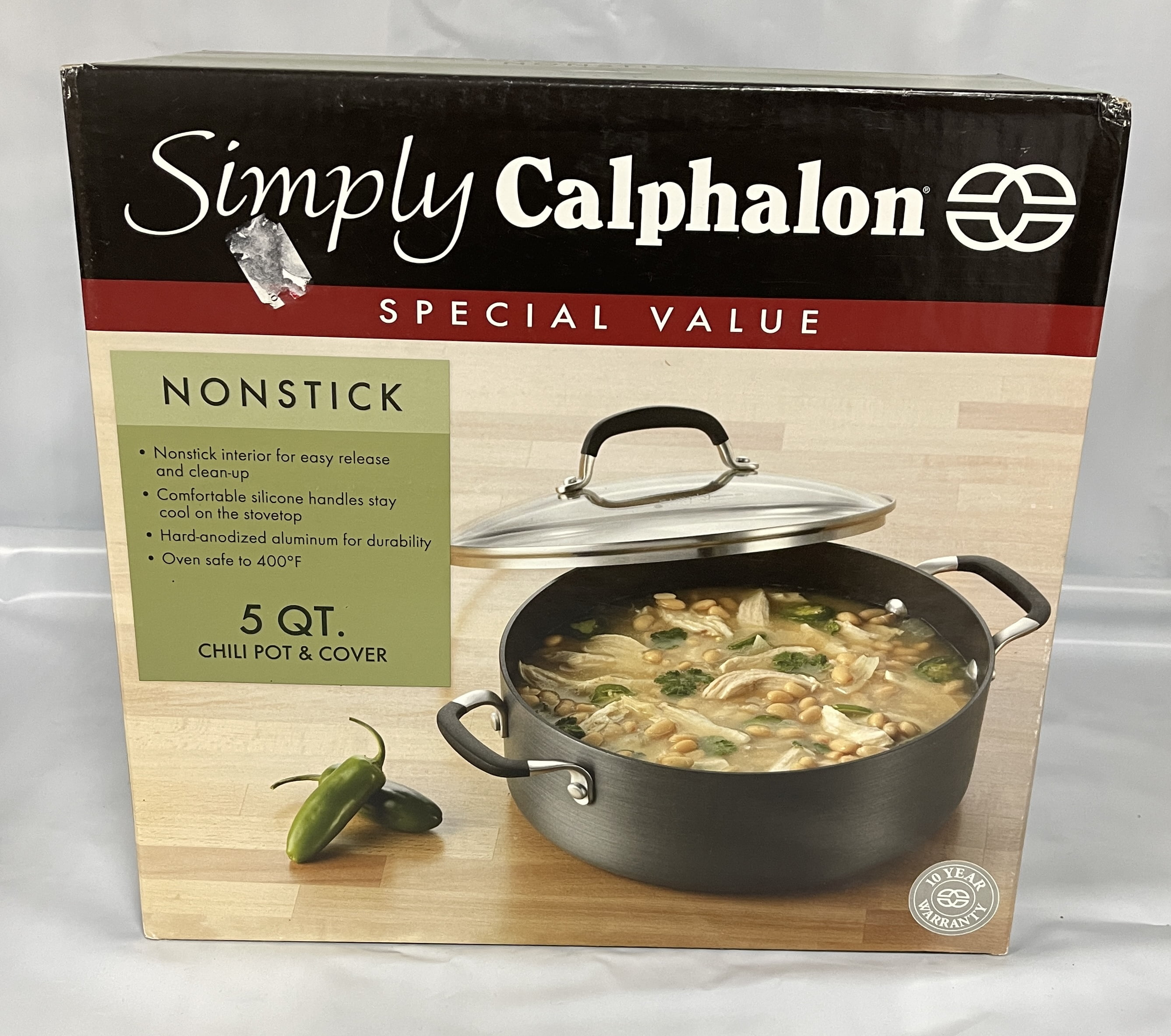 Simply Calphalon Chili Pot & Cover 5 Qt Nonstick Hard Anodized ...