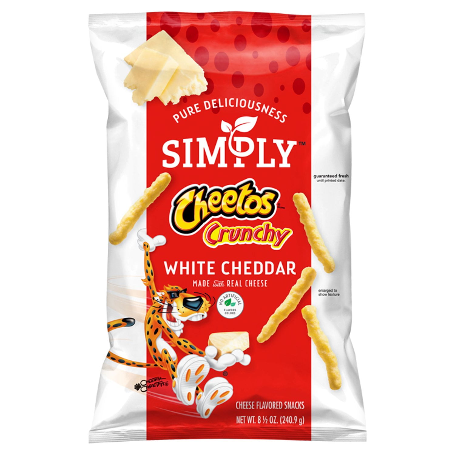 Simply Cheetos Crunchy Cheese Flavored Snacks White Cheddar 8.5 oz ...