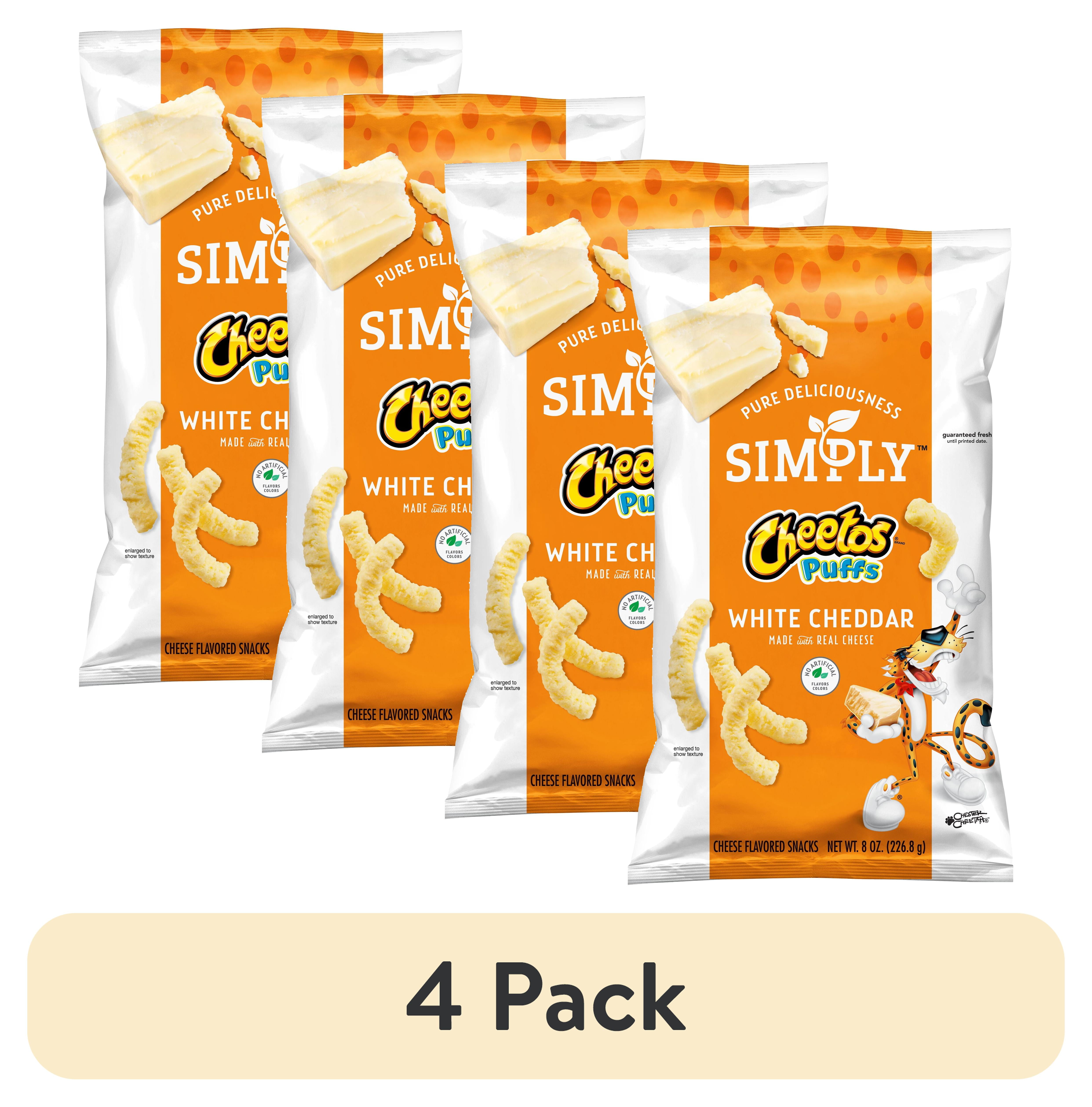(4 pack) Simply Cheetos Puffs Cheese Flavored Snacks, White Cheddar, 8 ...