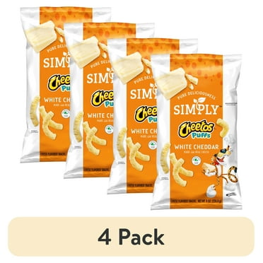 Cheetos Simply Puffs White Cheddar Snacks 2.5 oz Baked with Real Cheese ...