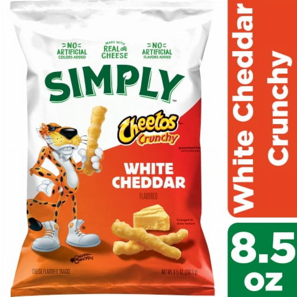 Simply Cheetos White Cheddar Crunchy 8.5 oz - Pack of 2 - Walmart.com