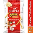 Simply Cheetos White Cheddar Crunchy Cheese Flavored Snacks, 8.5 oz Bag ...