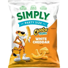 Cheetos Simply Puffs White Cheddar Snacks 2.5 oz Baked with Real Cheese ...