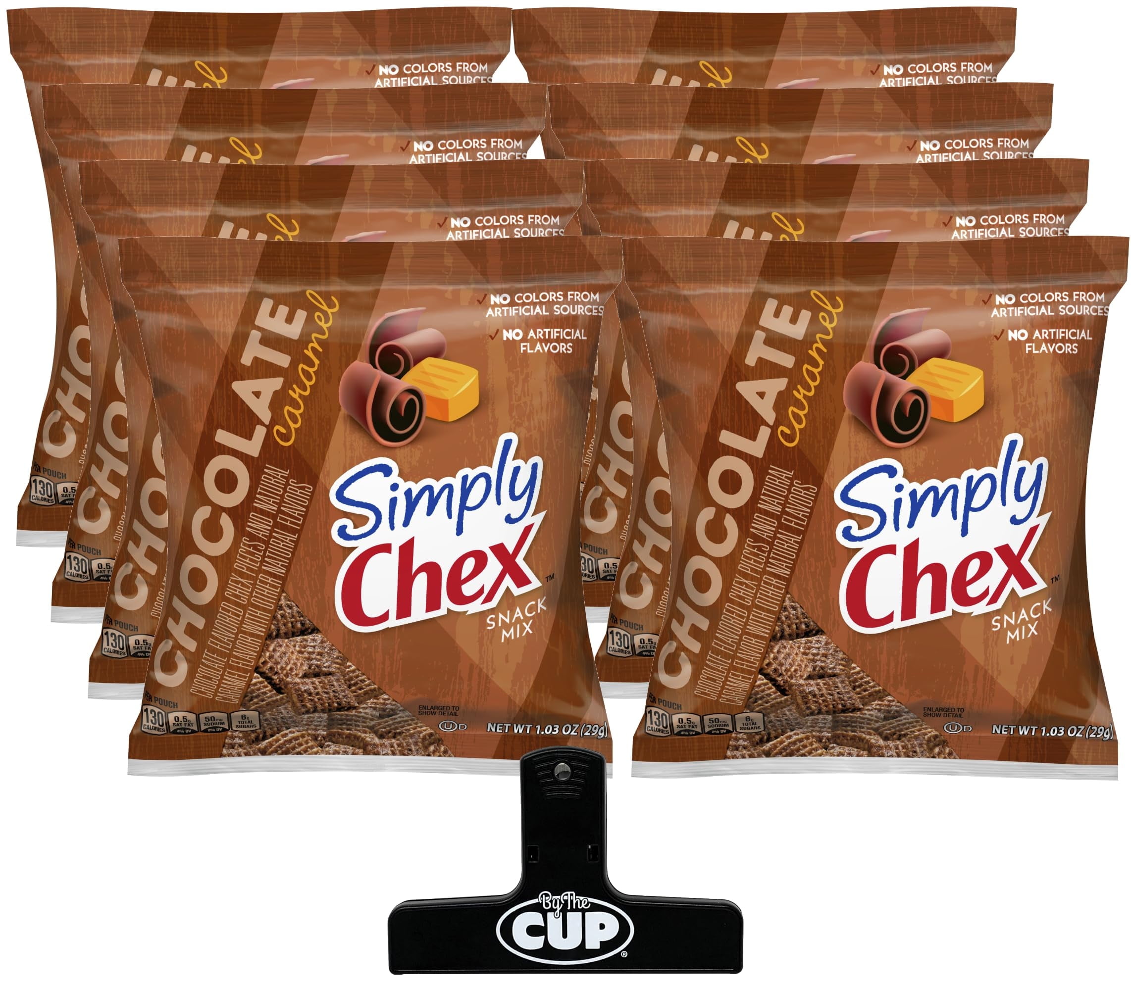 Simply Chex Snack Mix, Chocolate Caramel, 1.03 oz (Pack of 8) with By ...
