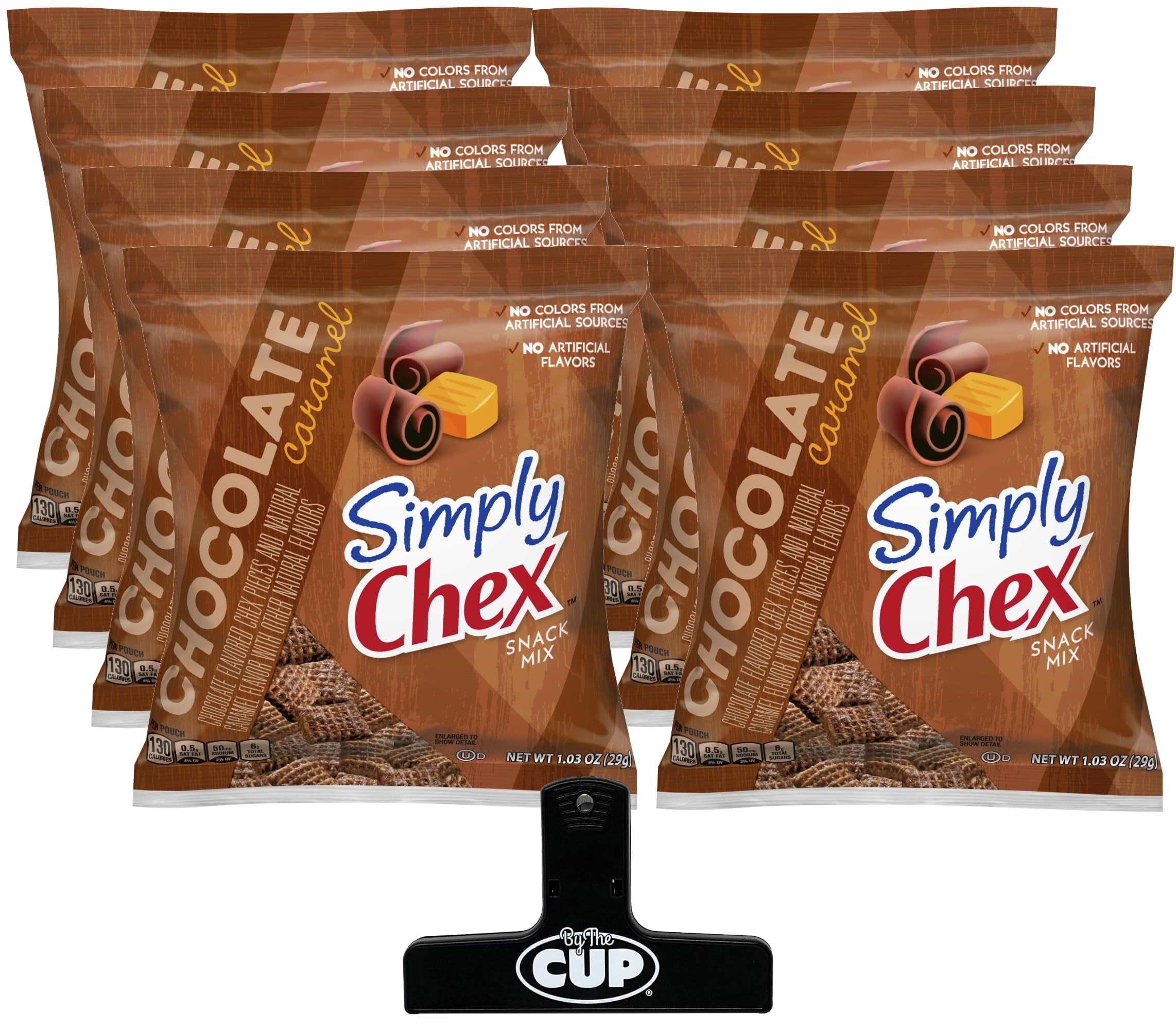 Simply Chex Snack Mix, Chocolate Caramel, 1.03 oz (Pack of 8) with By ...