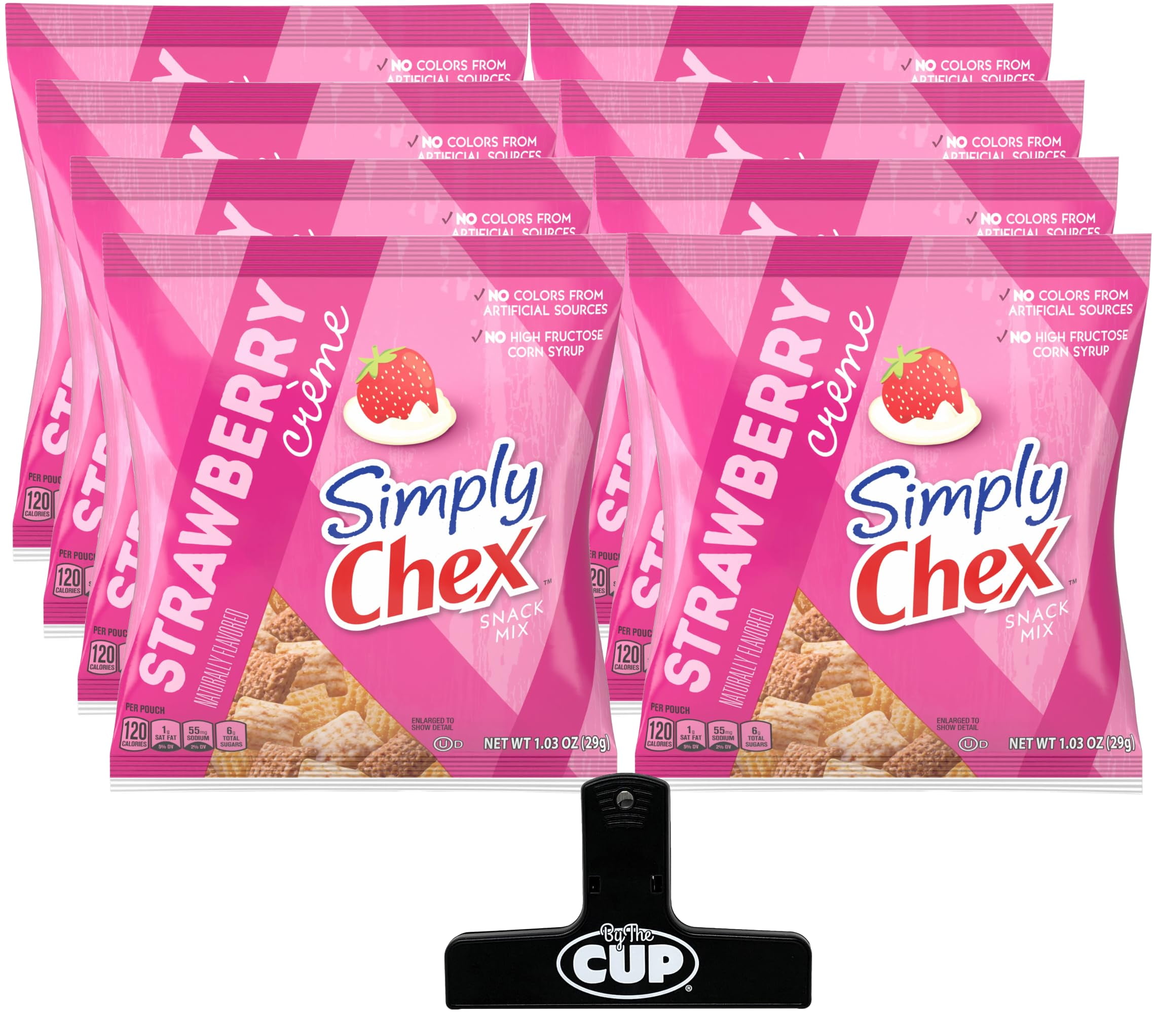 Simply Chex Snack Mix, YPF5 Strawberry Creme, 1.03 oz (Pack of 8) with ...