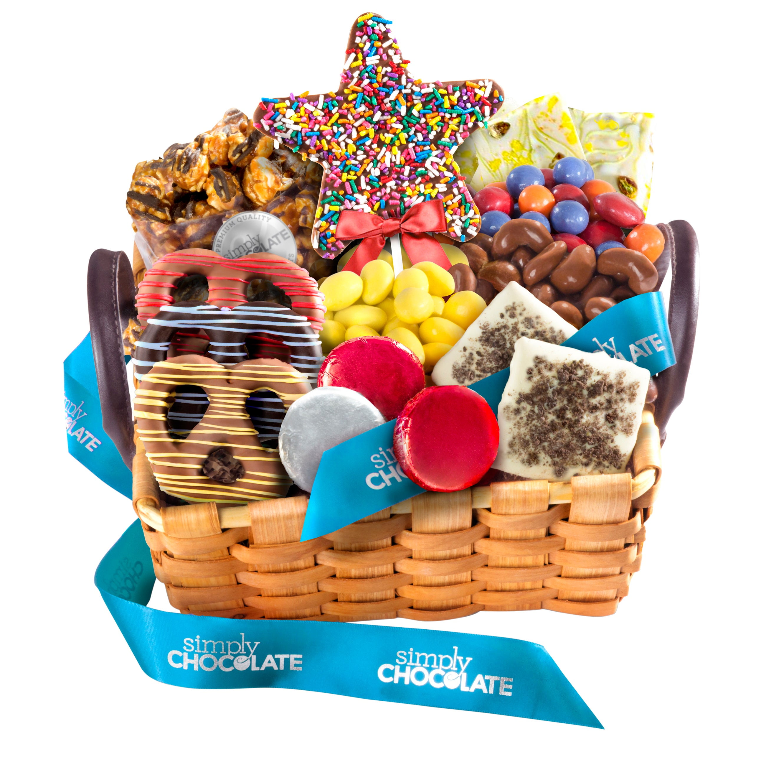 Simply Chocolate Summer Sweets Basket Sweet & Savory Treats for Women ...