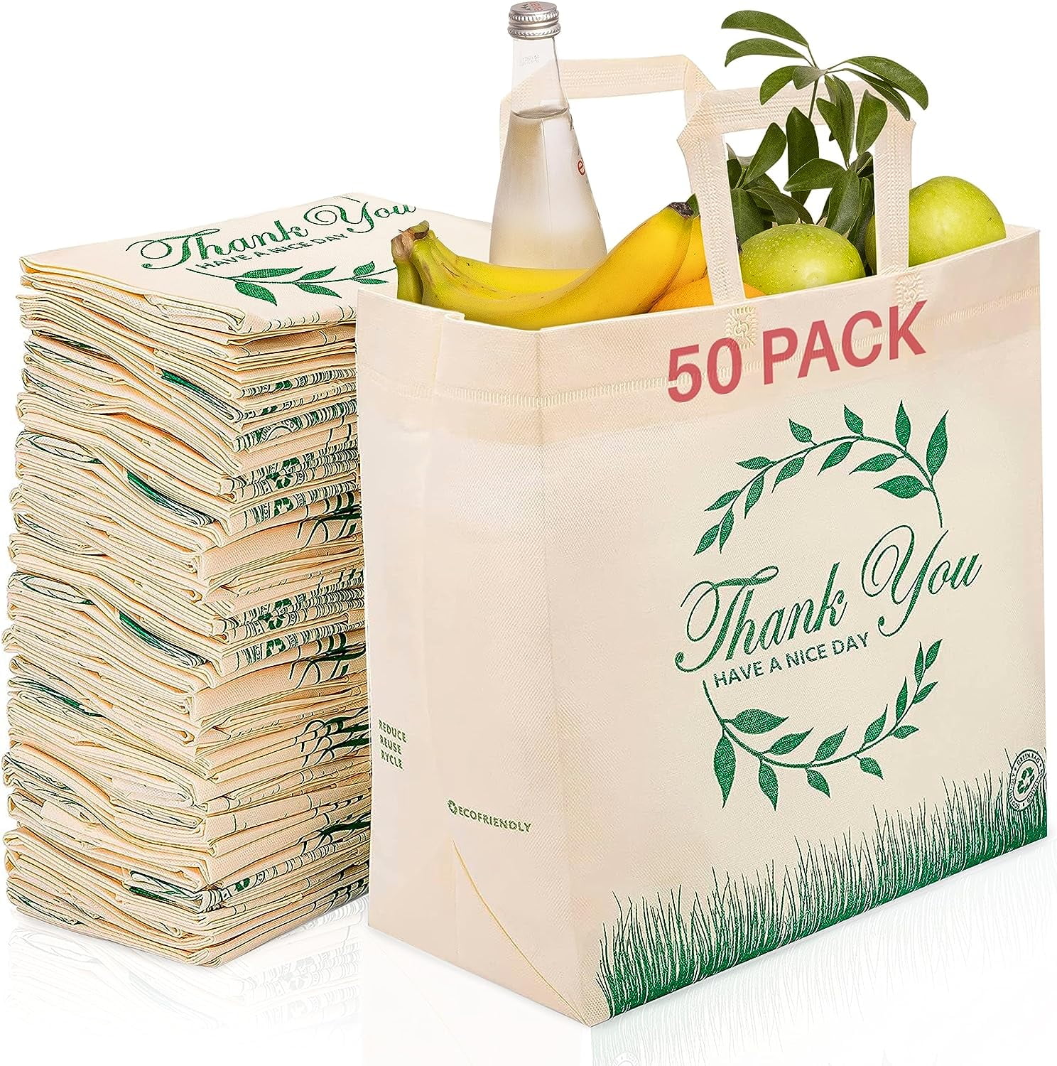 Simply Cool Reusable Grocery Bags Eco-Friendly - Large Reusable ...