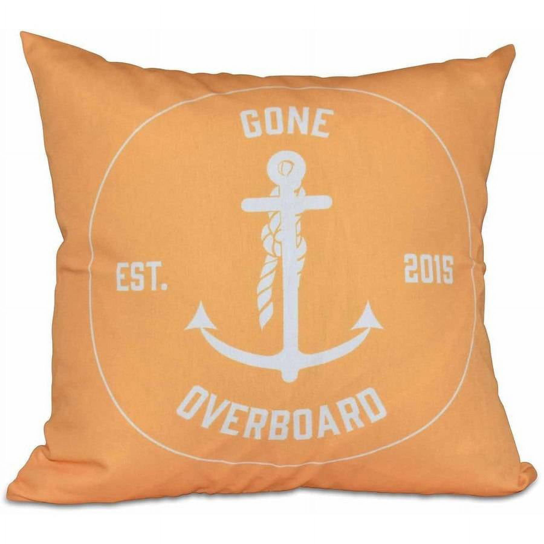 Simply Daisy 16x16 Nautical Coastal Soft Polyester Reversible Pillow ...