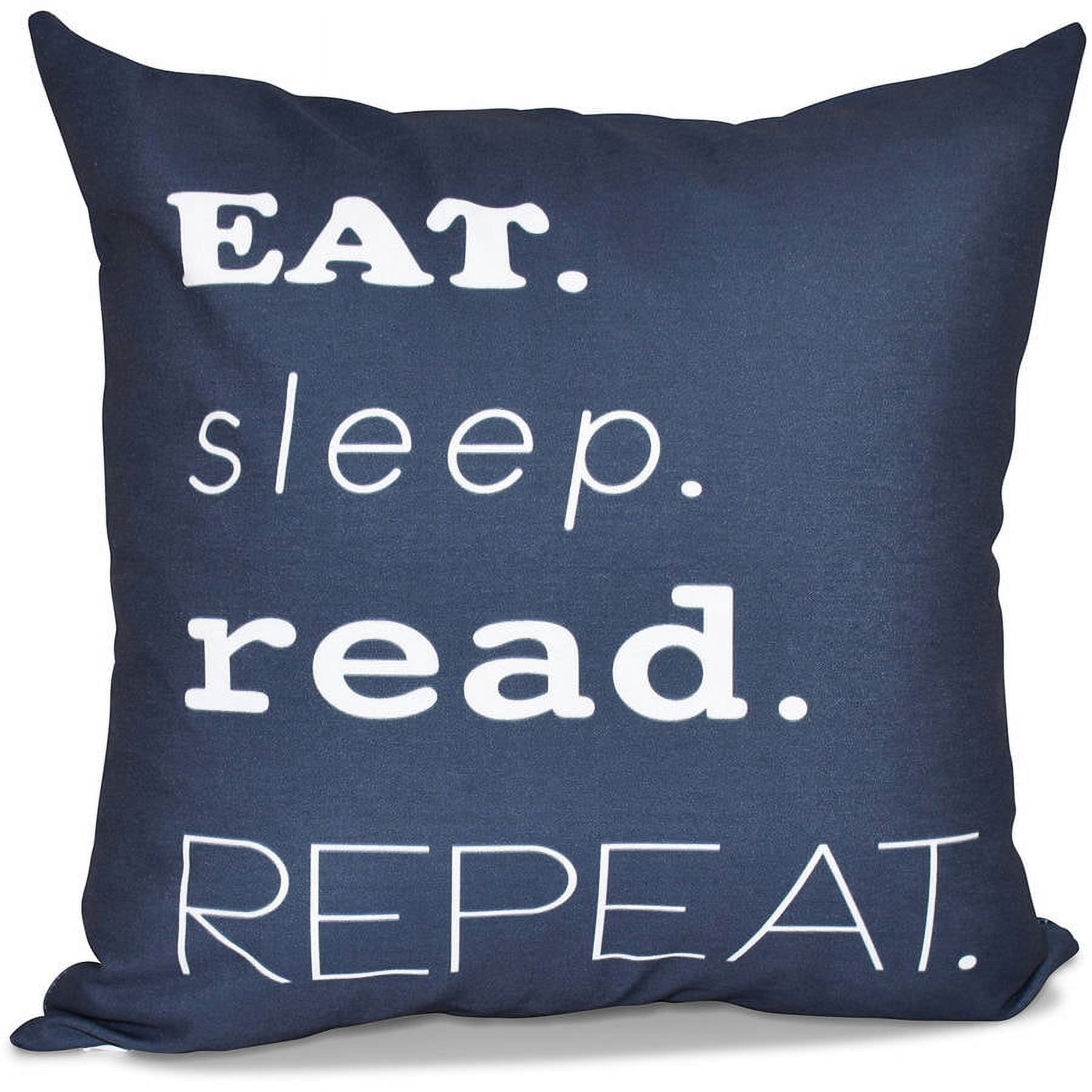 Simply Daisy 16" x 16" My Mantra Word Print Pillow - Walmart.com