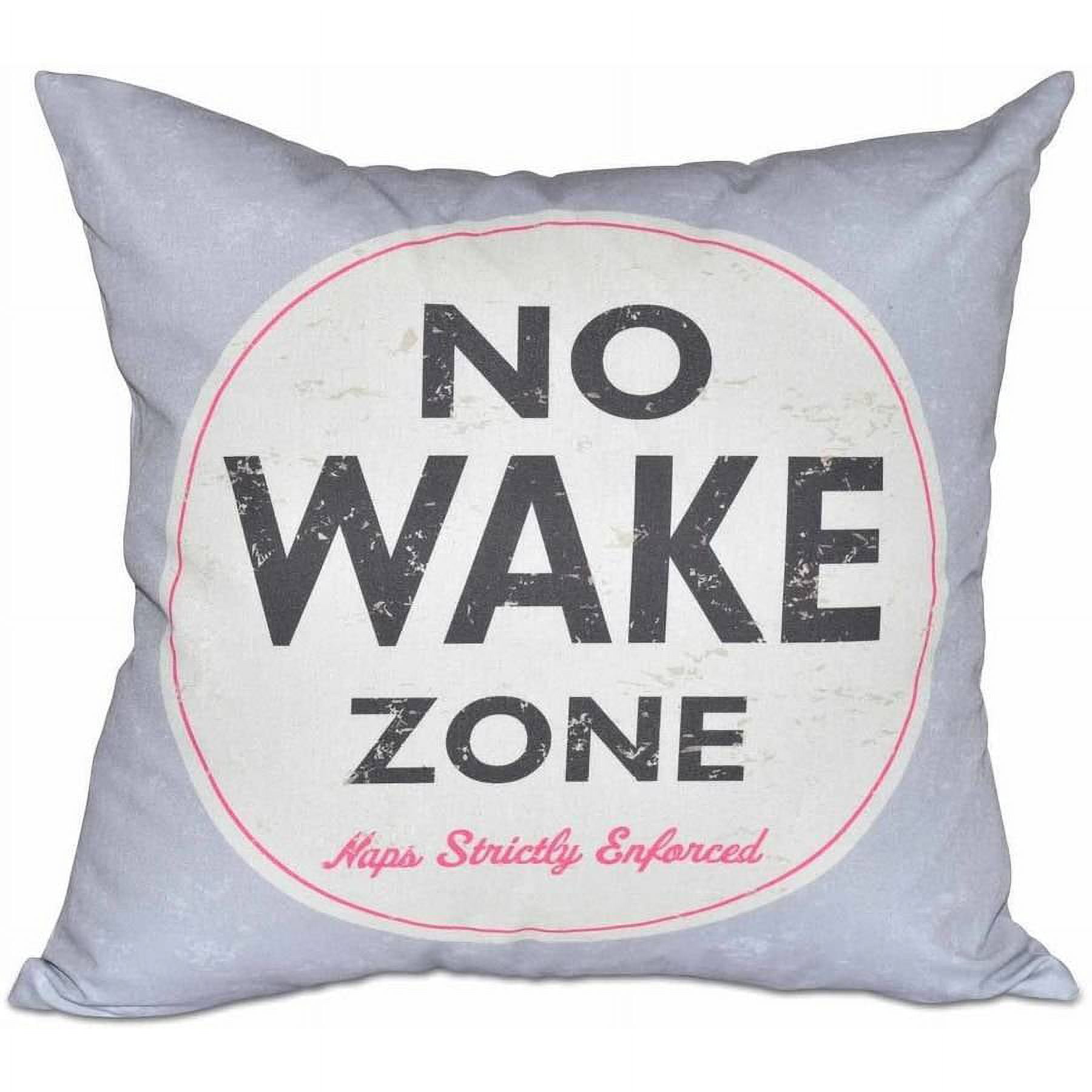 Simply Daisy Nap Zone Word Print Pillow - Polyester Exterior - Walmart.com
