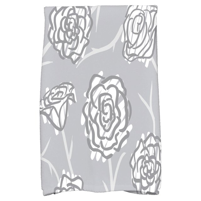 Simply Daisy 16" x 25" Spring Floral 2 Floral Print Hand Towel ...