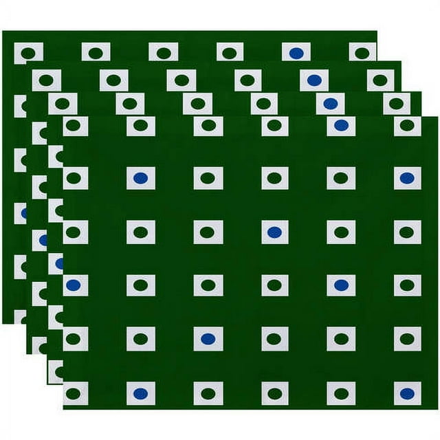 Simply Daisy 18" x 14" Hip to be Square Geometric Print Placemat ...