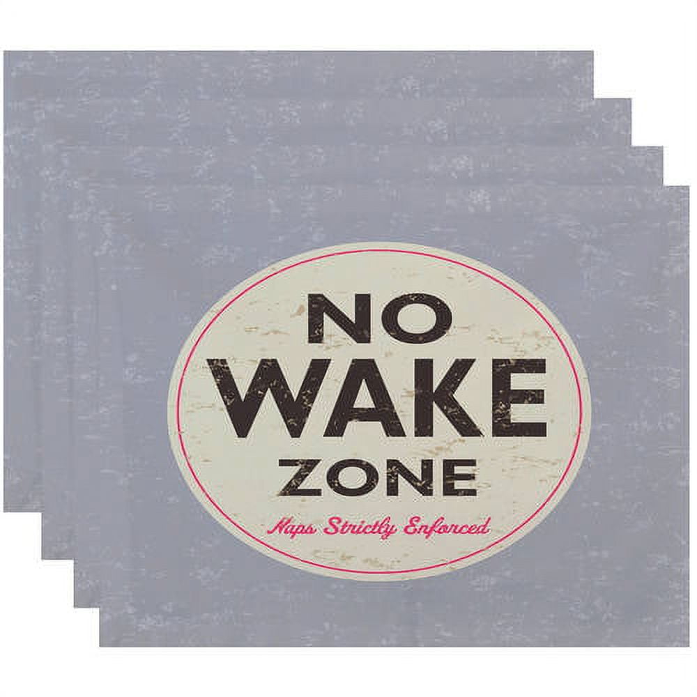 Free Shipping! Simply Daisy 18x14 Nap Zone Word Print Placemats Set of ...