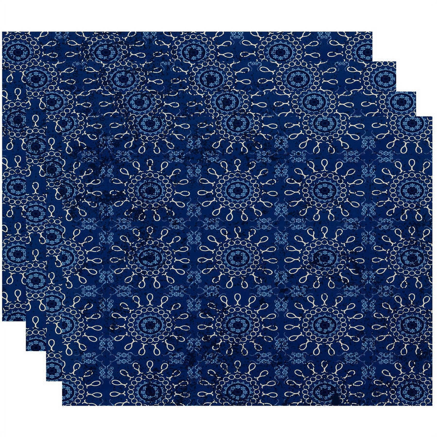 Simply Daisy 18" x 14" Sun Tile Geometric Print Placemats, Set of 4 ...