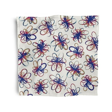 Simply Daisy 19" x 19" Eva Floral Print Napkin (Set of 4) - Walmart.com
