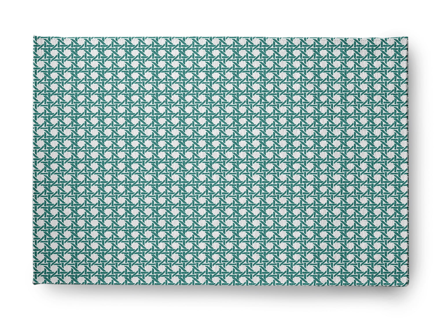 Simply Daisy 2 x 3 Desert Turquoise Rattan Geometric Rug - Walmart.com
